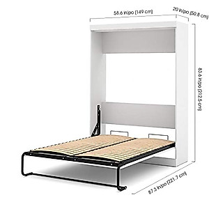 BESTAR Nebula Full Wall Bed, White