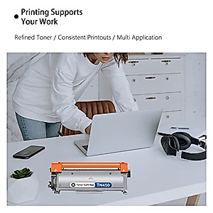 MSOTFUN Compatible High Yield Toner Cartridge Replacement for Brother TN450 TN-450 TN420 to use for DCP-7060D HL-2230 HL-2240 HL-2240D MFC-7365DN MFC-7460DN Printer (Black, 2 Pack)