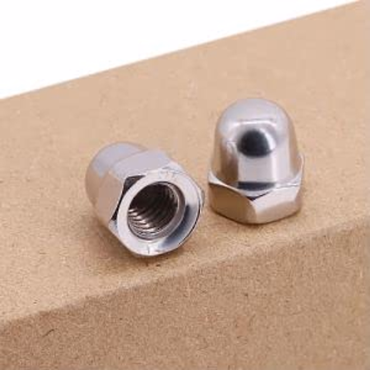 M4-0.7 (100 Pcs) Acorn Cap Nut, 304 Stainless Steel 18/8, Hex Drive, Hex Dome Head Cap Nut, DIN1587