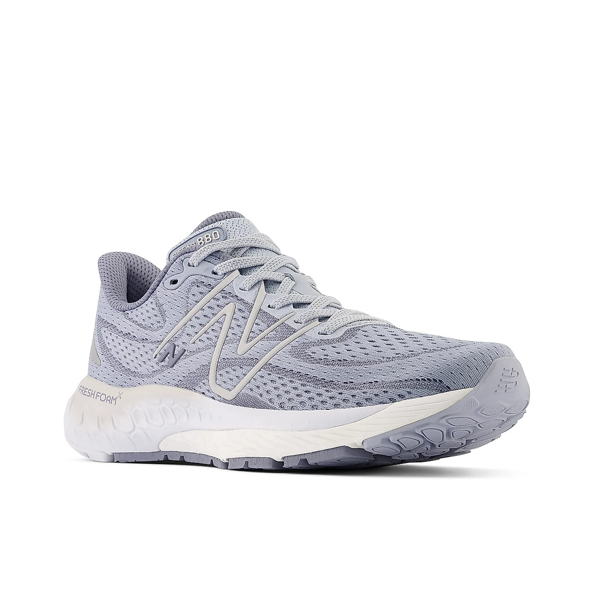 New Balance Women's W880G13 Running Shoe, Light Arctic Grey/Arctic Grey/Light Silver Metallic, 7.5 Wide