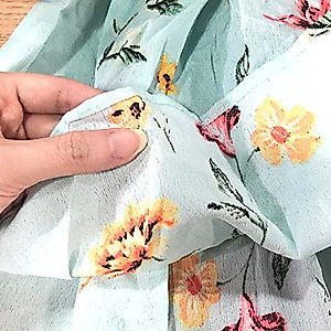 Panda Legends Blue Floral Doll Dress Handmade Evening Gown Casual Wear Doll Wedding Party Dress Doll Clothes for 23 inch Doll, for 1/3 dolls