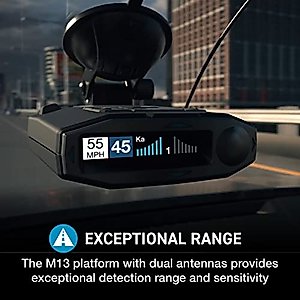 Escort MAX 360c MKII Laser Radar Detector - Dual-Band Wi-Fi and Bluetooth Enabled, 360° Directional Arrows, Exceptional Range, Shared Alerts, Drive Smarter App, Black