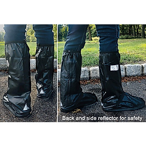 Galashield Waterproof Shoe Covers Rain Shoe Covers Slip Resistance Galoshes Rain Boots Over Shoes (Medium)