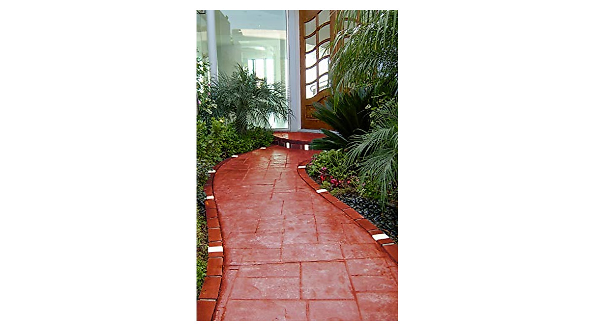 Argee RG840S Solar Lighted Plastic Brick Edging - 40 Ft Terra Cotta