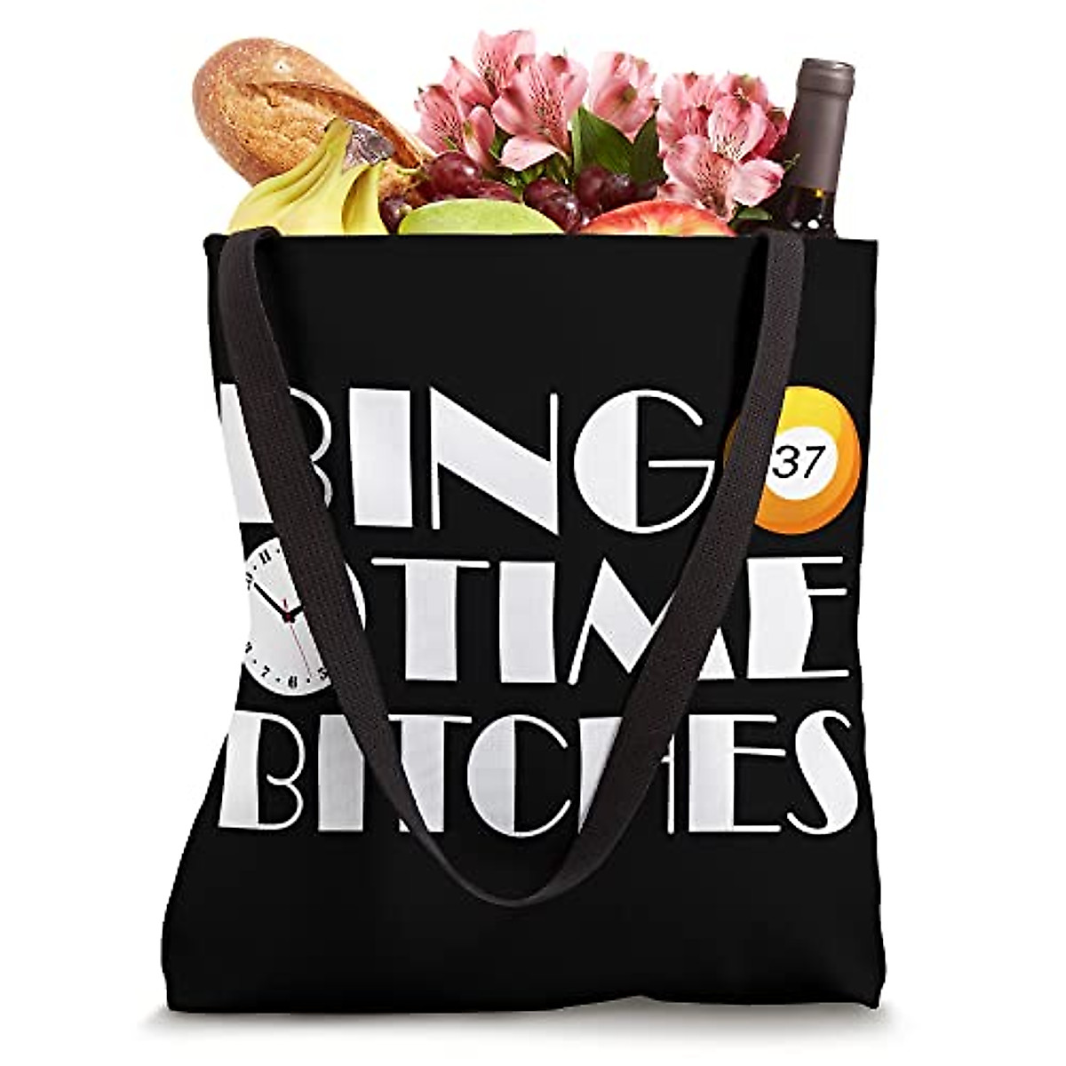 Bingo Time Bitches | Funny Bingo Lover Funny Bingo Tote Bag