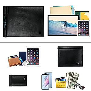 Faraday Bag, Faraday Bag for Car Keys & Tablets & Laptops, Faraday Cage, Key Fob Protector, EMP Protection, RFID Bag, EMP Bags for Electronics(4 Pack)