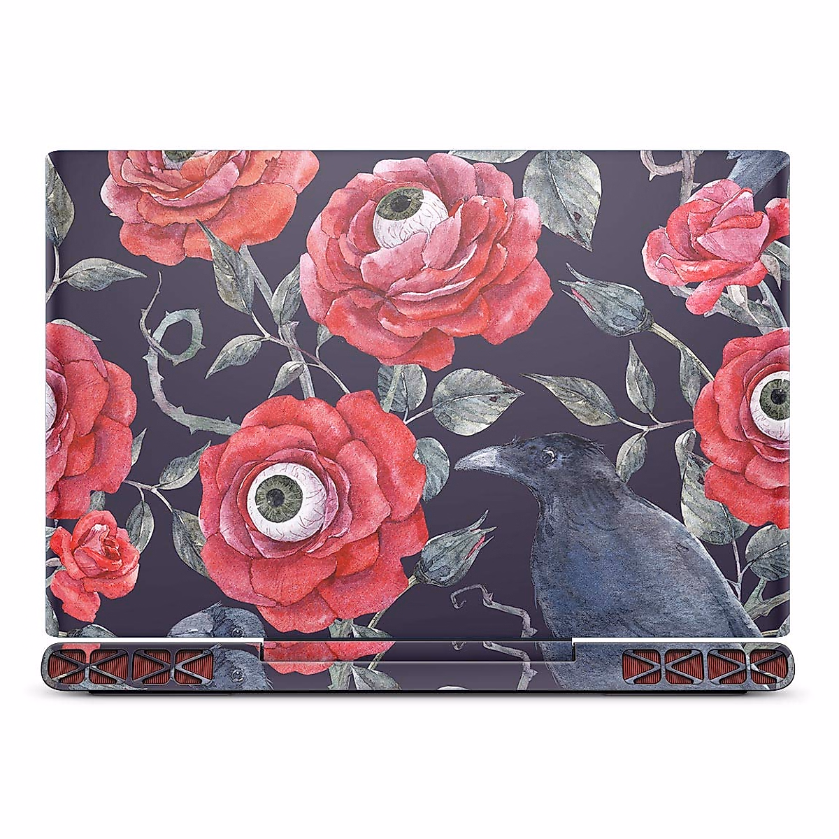 Design Skinz Abstract Roses with Eyes | Sticker | Wrap | Decal | Scratch Resistant Skin Cover Compatible with The Dell Inspiron 15 7000 Gaming Laptop (2017 Model)