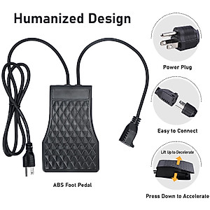 Nisorpa 1000W 30000RPM Flex Shaft Rotary Tool Hanging Grinder Carver with Stepless Speed Foot Pedal Multi-function Grinding Machine Kit with Accessories for Jewelry Polishing Grinding DIY