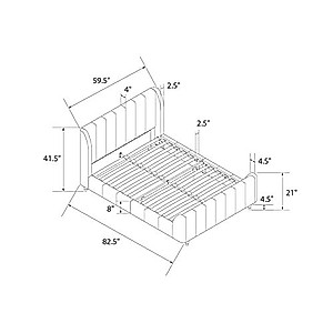 Little Seeds Valentina Kids' Full Upholstered Bed, Pink Velvet