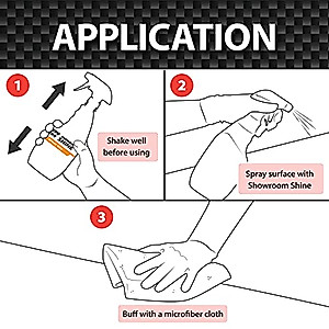 Malco Showroom Shine Spray Car Wax – Best Car Wax Spray for Professional Finish/Easy to Use Instant Detailer Spray/Cleans and Waxes Painted Surfaces, Metal and Glass / 22oz. (110422)