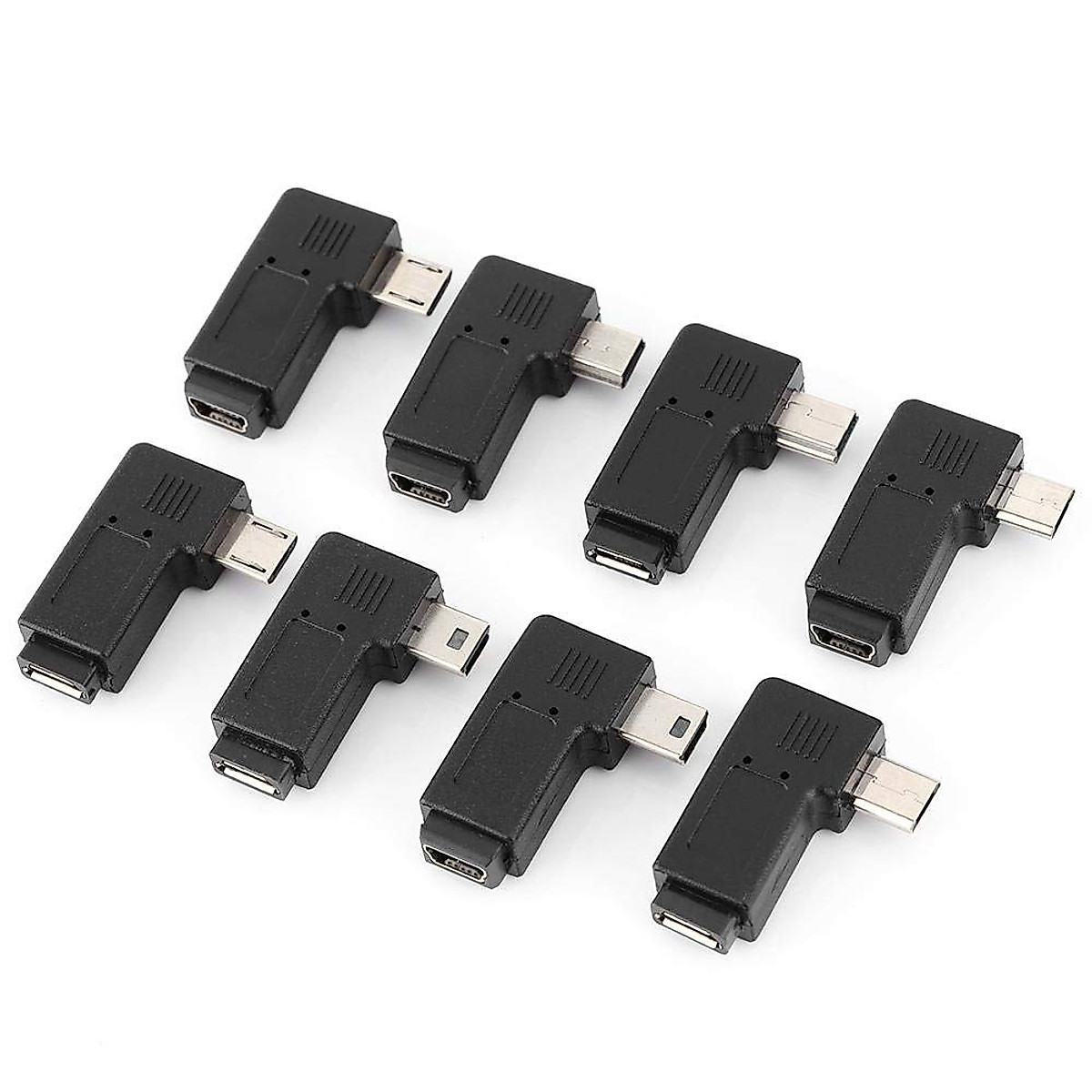 Eboxer Pack of 40 Multiple USB2.0 Adapters Micro/ Mini/ Type-B/ Male/ Female Converters Connectors for Laptop Computer Mobile Hard Drives