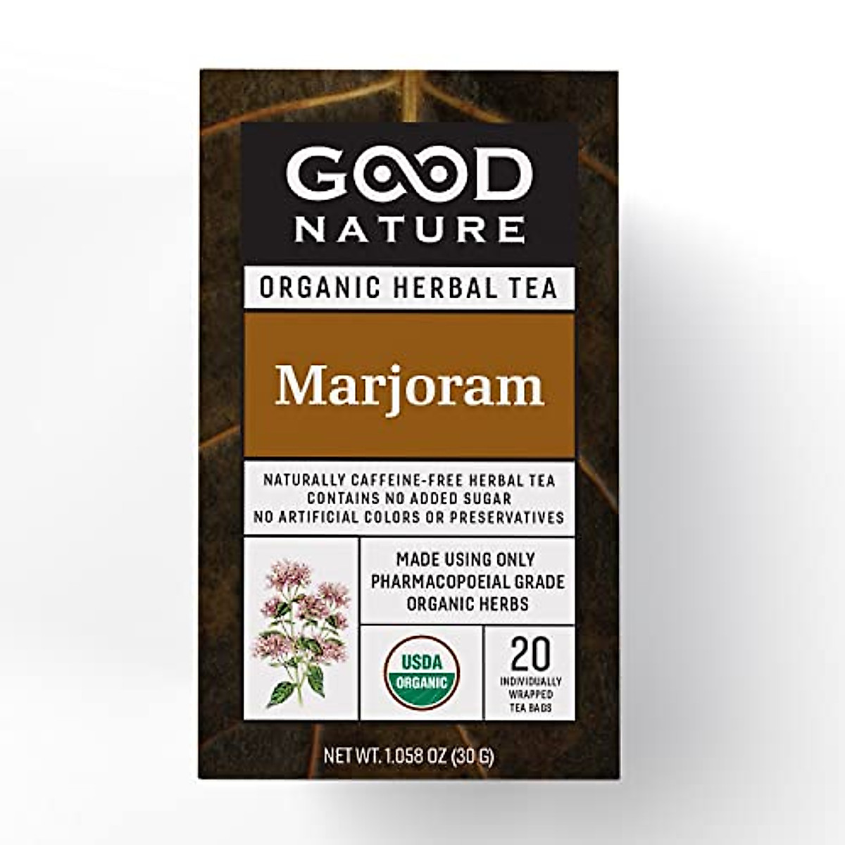Good Nature Organic Marjoram Tea, 1.058 Ounce