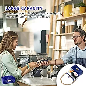 ONLVAN Summer Jelly Crossbody Bag Purse，Fashion Ladies Shoulder Bag, Candy Color Jelly Handbags, Crossbody Bag for Women Girls (Royal Blue)