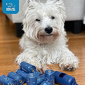 Best Pet Supplies Dog Poop Bags for Waste Refuse Cleanup, Doggy Roll Replacements for Outdoor Puppy Walking and Travel, Leak Proof and Tear Resistant, Thick Plastic - Pink Heart, 360 Bags