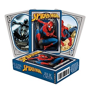 AQUARIUS Marvel Spider-Man Playing Cards - Spiderman Themed Deck of Cards for Your Favorite Card Games - Officially Licensed Marvel Comics Merchandise & Collectibles - Poker Size