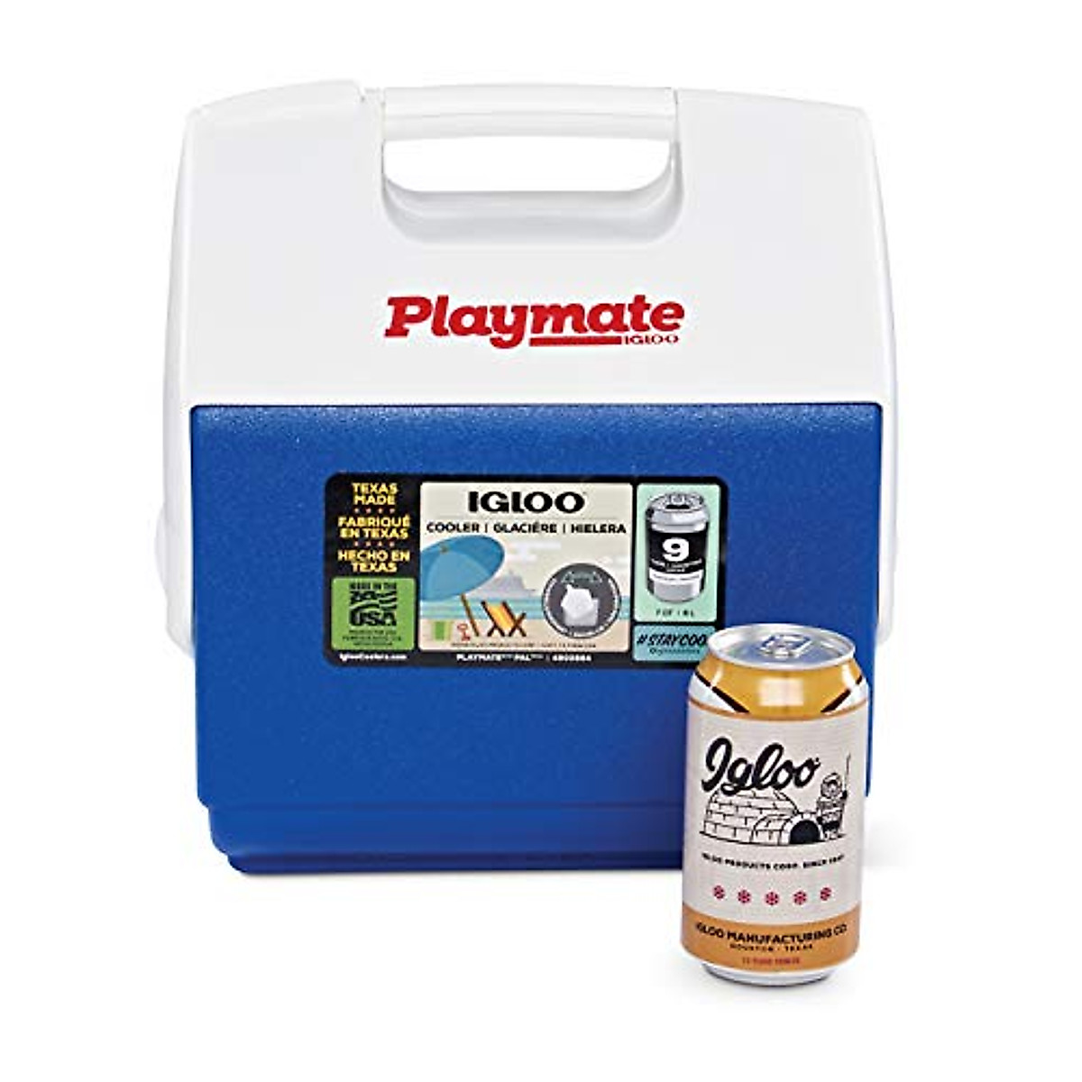 Igloo Playmate Pal Cooler, Blue/White , 7 Qt