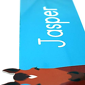 Personalized Steel Horse Stall Stable Barn Name Plate in Color