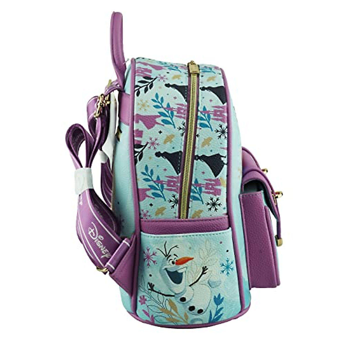 Wondapop Disney Frozen Elsa and Anna 11" Vegan Leather Fashion Mini Backpack