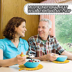 Oven Mitts and Pot Holders Sets, 600 degrees Heat Resistant , Potholders, Gloves Silicone Cooking Pinch Mitts, Microfiber Cleaning Cloth for Kitchen, Baking, BBQ(8 Pcs)., Yellow