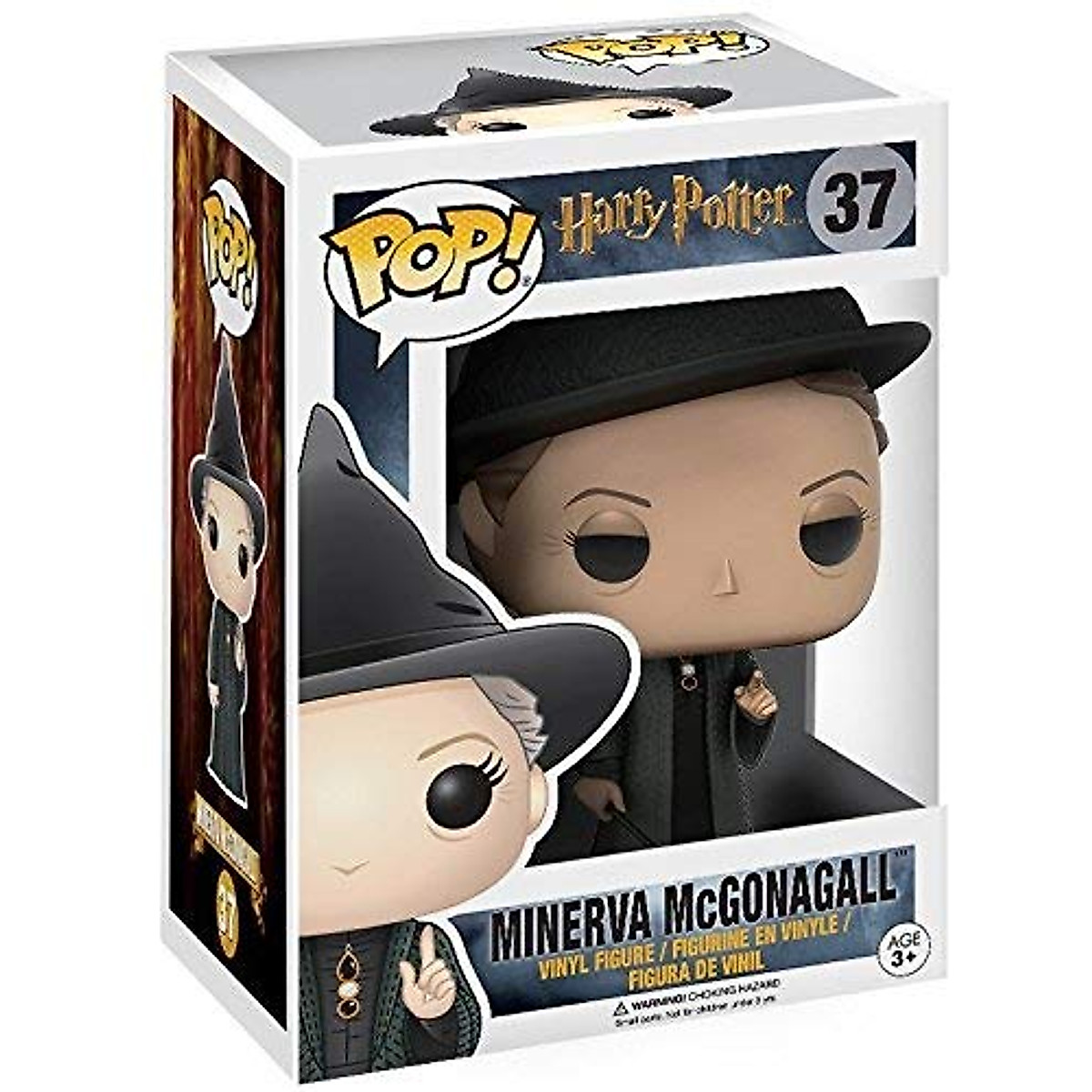 Funko Pop! Movies: Harry Potter - Professor Minerva McGonagall #37 Vinyl Figure (Bundled with Pop Box Protector Case)