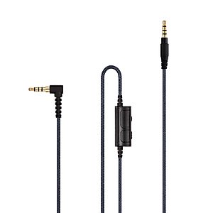 Audio Replacement Cable Compatible with HyperX Cloud Alpha, Cloud Mix Headphones, Cord Remote Volume Contro Compatible with PS4 Xbox One Controller(150cm)