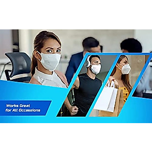 Lyka Distribution KN95 Face Masks - 50 Pack - 5 Layer Protection Breathable Face Mask - Filtration>95% with Comfortable Elastic Ear Loop | Non-Woven Polypropylene Fabric
