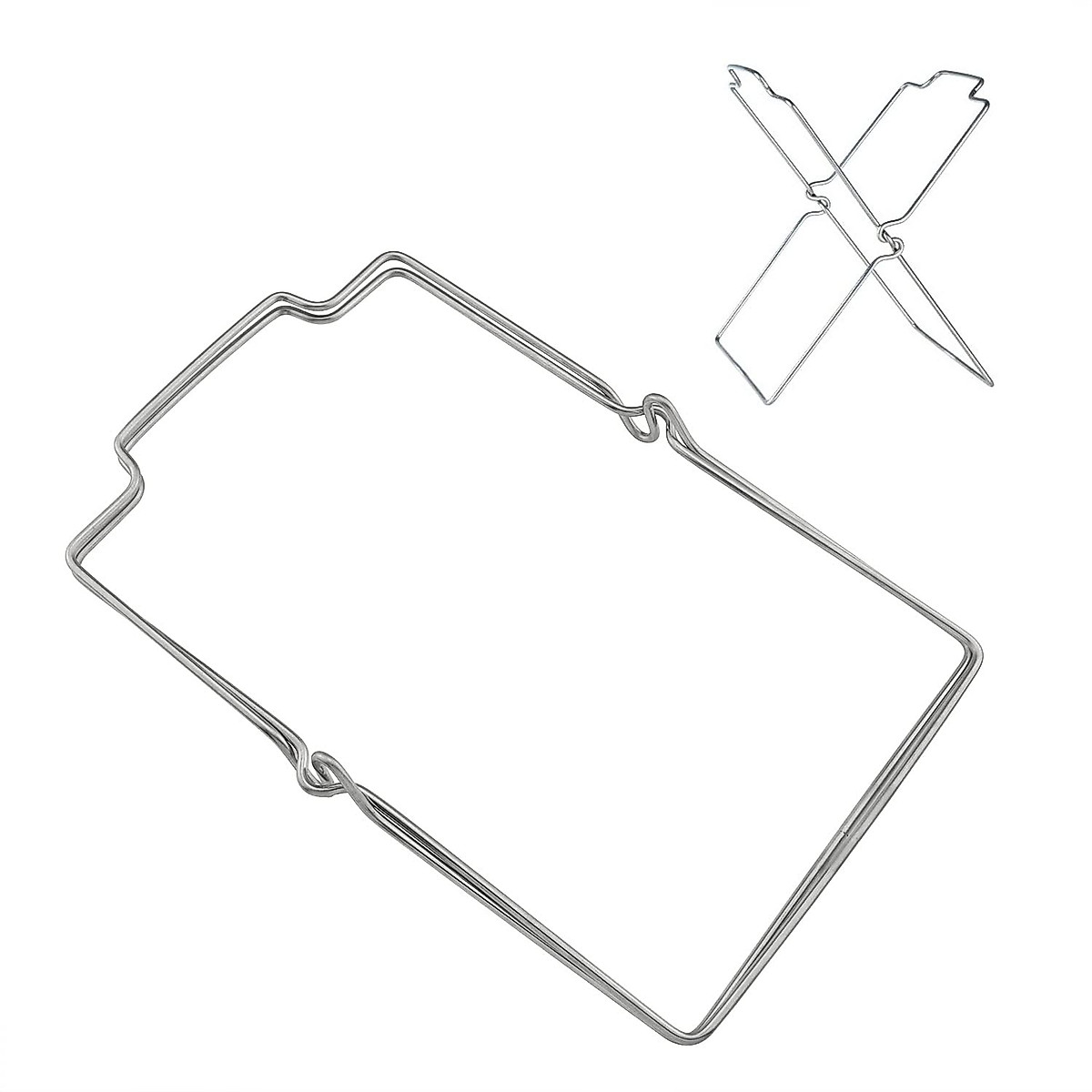 DGHAOP Desktop Trash Bag Holder Dishcloth Towel Rack Foldable Stainless Steel Garbage Bag Shelf