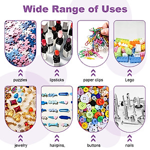 testyu Small Plastic Box, 4.3" X 2.3" X 1.5" Stackable Mini Plastic Storage Box with Lid, Clear Plastic Organizer Container for Jewelry Beads Small Crafts Items Accessories - 6 Pack