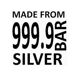 GLC Gold Leaf Silver Leaf, 99.9% Pure Silver Leaf Varakh Foils 50pcs 3 x 5 inch for Sweets Deco,Cake Baking,Chocolate,Supari,Serums,Ayurvedic Medicine,Decoration,Beauty Face Kits,Painting Art Crafts_