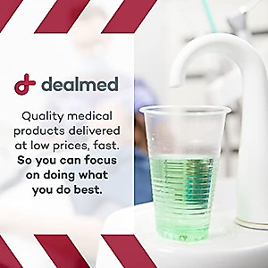 Dealmed 3 oz. Disposable Plastic Cups – 100% Recyclable Cups for Doctor's Offices, School Nurse's, Hospitals, at Home and More (Pack of 100)
