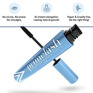 Prime Prometics PrimeLash Mascara for Women over 50 – Volumizing, Incredible Length in 2 Coats – Long-Stay, Zero Clumps, Hypoallergenic (Black)