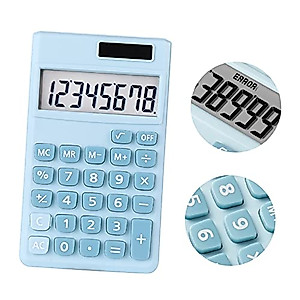 NUOBESTY Pocket LCD Adorable Stationery Financial Business Hand Accounting for College Held Calculators Desktop Office Basic Working Students Digital Student Calculator High