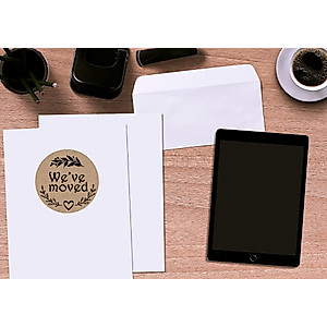 Top label We've Moved Stickers,New Home Address Envelope Seals,Moving Announcements Labels,2 Inch,240 Pcs Per Pack