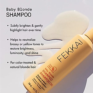 Fekkai Baby Blonde Brighten & Boost Shampoo - 8.5 oz - Brightening Cleanser - Salon Grade, EWG Compliant, Vegan & Cruelty Free