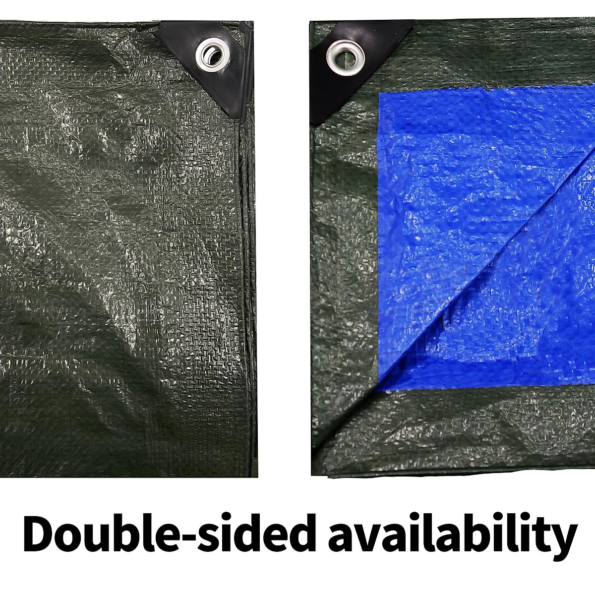 TARPAL 4x6 Green Tarp Waterproof (2 Pack) Small tarps Multipurpose Protective Cover All Purpose Poly Tarps Cover for Firewood Outdoor furniture etc