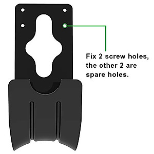 Gardzen 2-Pack Steel Wall-Mounted Heavy Duty Garden Hose Holder, Car Hose Holder, Carrier, Support for Garden Hose Hanger, with A Front Groove for Holding Spray Nozzle