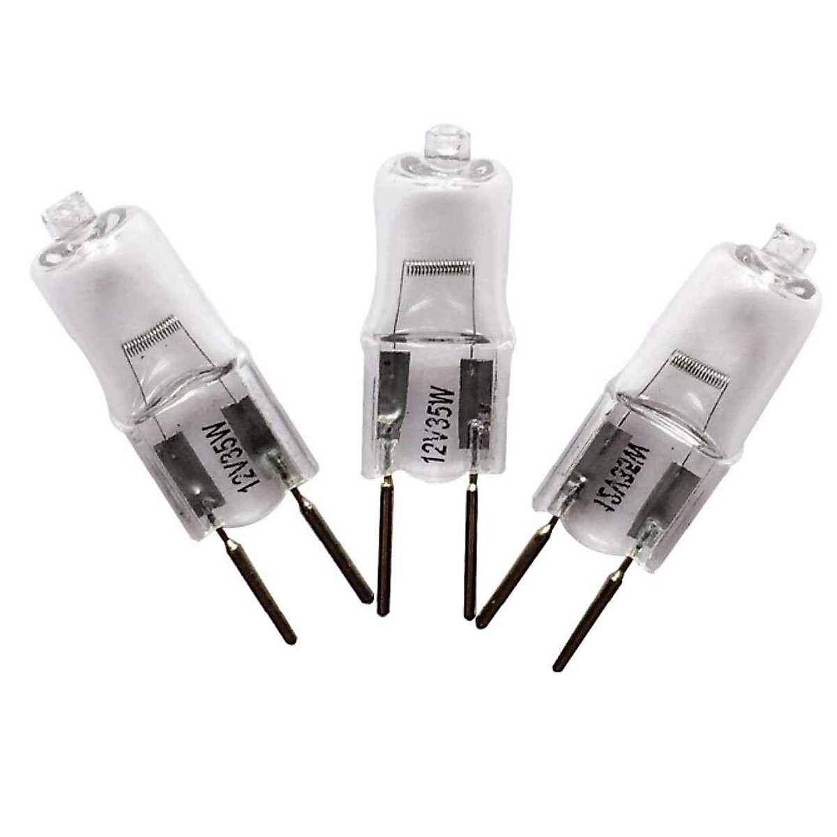 35W Halogen Bulbs G5.3 35 Watt G5.3 12V 35W Halogen Bulbs JC Bi-Pin Base Light 35 Watt 12 Volt Halogen Lamp for Home Lighting,Clear Glass Lens,Warm White 2700K,10 Pack
