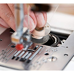 Mandala Crafts Pre-Wound Sewing Thread Bobbin Set for Singer Kenmore Bernina Brother Janome Sewing Machine Black 25 X 88 Yards