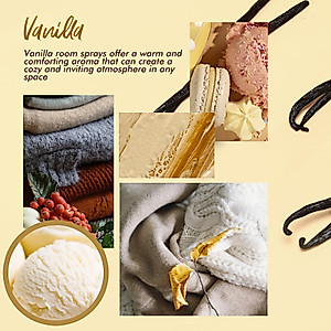 Fragrant Room Spray, Vanilla, 3 x 3.4 fl oz, Air Fresheners Odor Eliminator for Home, Bathroom, Concentrated Room Spray