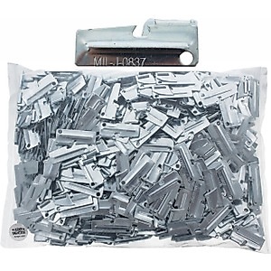 ARMYU P-38 Metal Can Openers Steel Army Style P38 Mil-J-0837 Compact Travel Size, Silver (500 Pack)