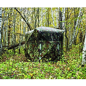 Barronett Blinds GR251BT Grounder 250 Pop Up Portable 2 Person Blind, Bloodtrail Woodland Camo