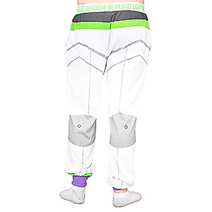Mad Engine Toy Story Buzz Lightyear All the Buzz Costume Pajama Shirt and Pants Set White