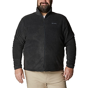 Columbia Men's Big and Tall Steens Mountain 2.0 Full Zip Fleece Jacket, Charcoal Heather, 4X