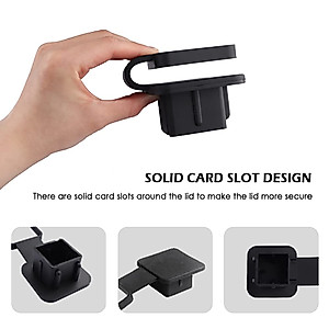 Universal Tow Hitch Cover Replacing 2”Hitch,Rubber Dust Cap&Car Decoration,Trailer Hitch Cover Compatible with Toyota Ford Chevrolet Nissan Dodge Ram Class 3 III and 4 IV Receivers