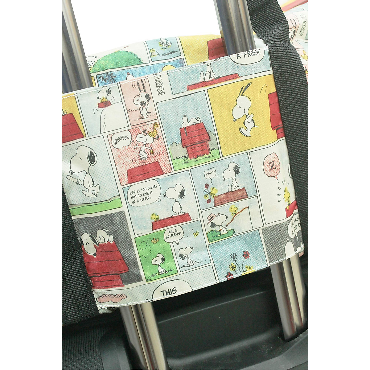 White Dog Foldable Easy-to-carry Travel Bag for airplanes with adjustable strap - Random Color