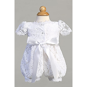 Baby Girls' Christening Clothing, Baptism Outfits for Girls, Newborn Christening Outfit for Baby Girl, Ropa de Bautizo para Bebé Niña (Size 3-6 Months) White