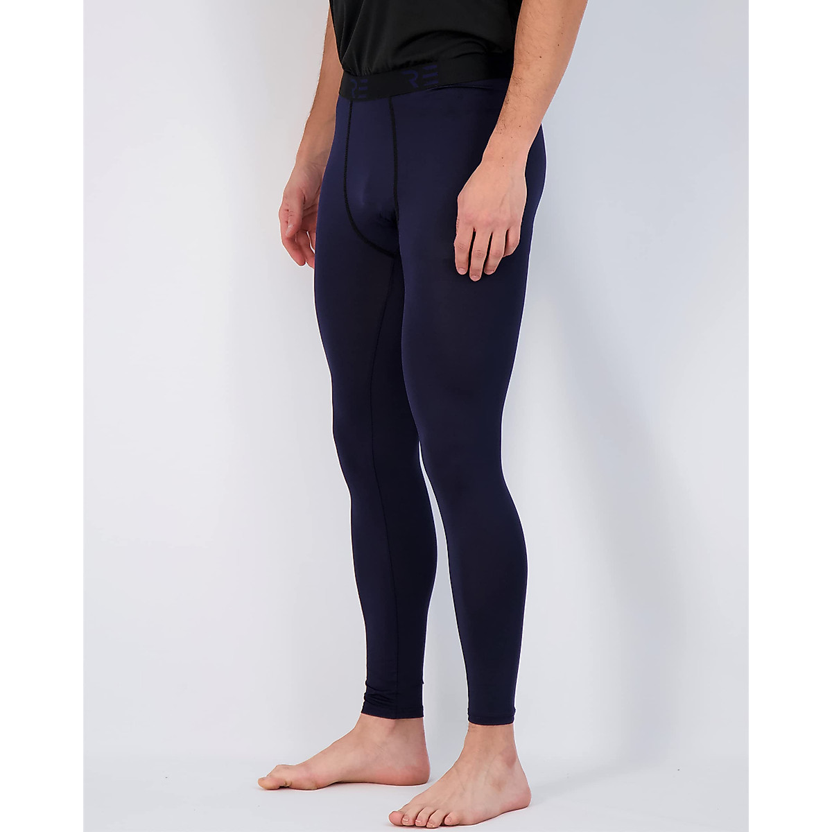 3 Pack: Men's Mens Compression Pants Gym Pant Men Running Skin Tights Leggings Active Athletic Workout Cycling Winter Thermal Cold Base Layer Long Johns Football Rash Guard Basketball -Set 3, L