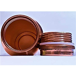 Nature's Own Copper Water Bottles 1000ml – 34 Oz Extra Large – An Ayurvedic Pure Copper Water Bottle For Drinking – Drink More Water – Leak Proof – Jointless Water Bottle – Travel Water Bottle