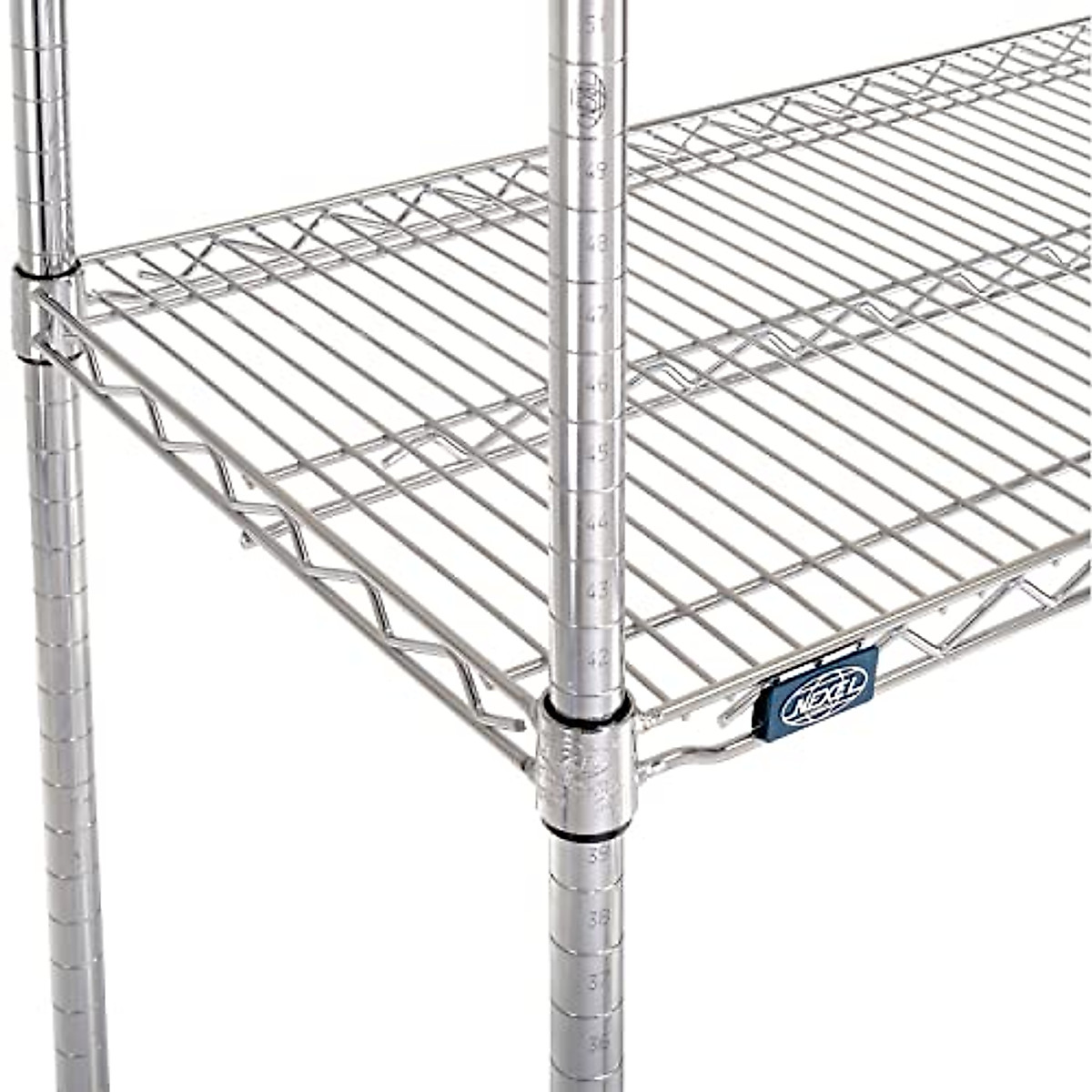 Nexel Chrome Wire Shelving, 60" W X 18" D x 54" H