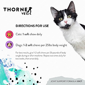 ThorneVET Joint Support Formula – Dog & Cat Joint Health Support, 120 Soft Chews